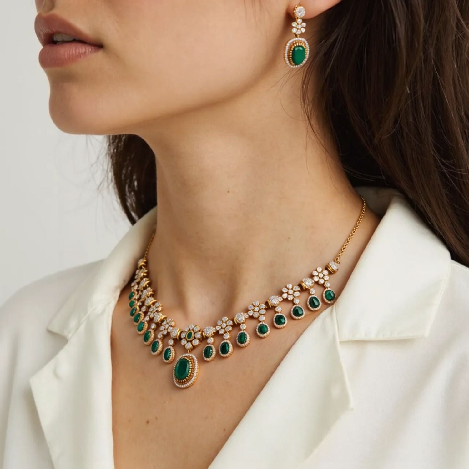 Emerald Emily Victorian Jewellery Set - New Arrival – Bling Bag