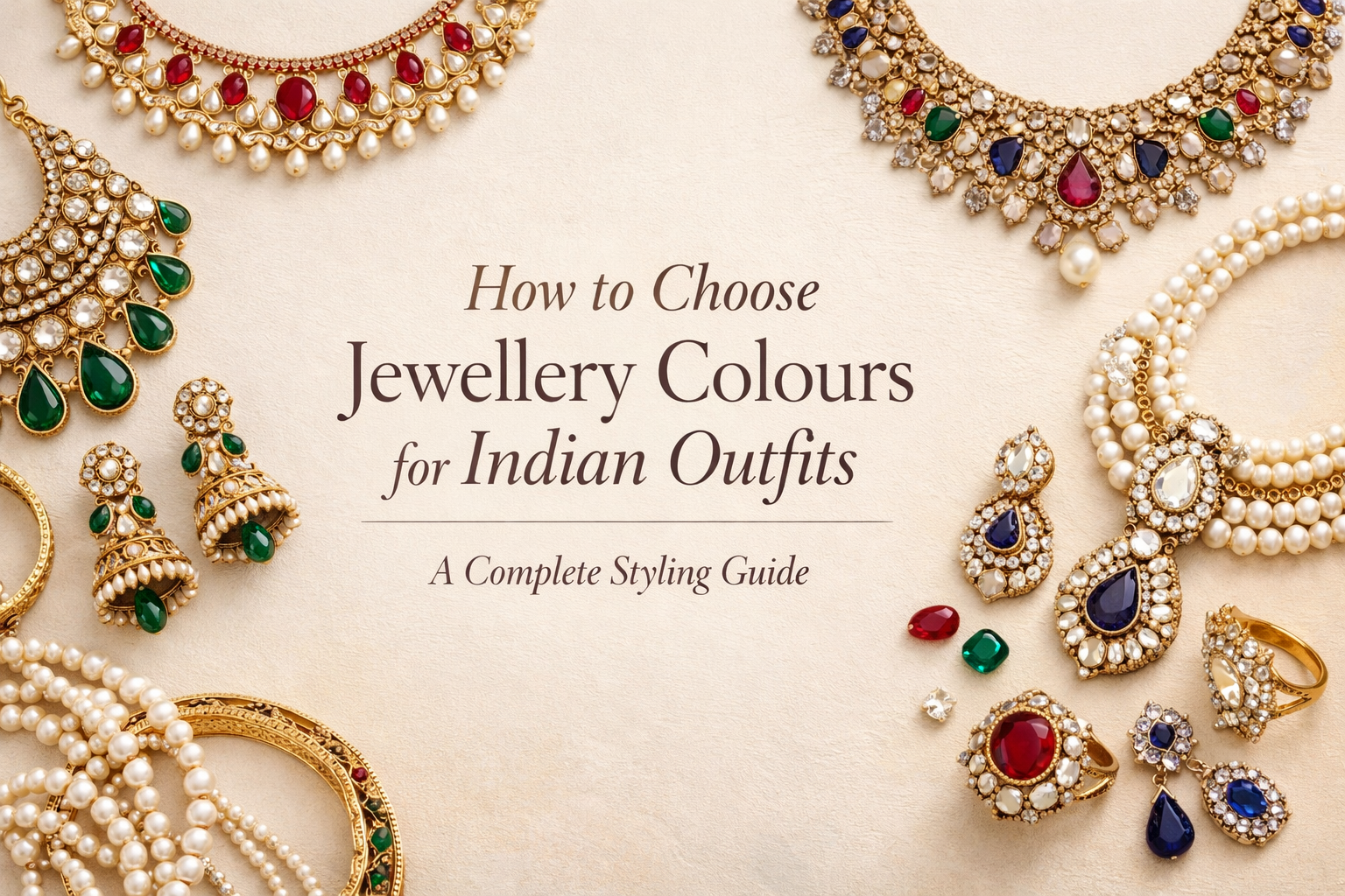 How to Choose Jewellery Colours for Indian Outfits | Styling Guide ...