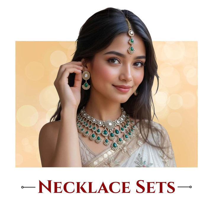 Jewellery Combo Sets | 4-Piece Necklace, Earrings, Bracelet & Ring ...