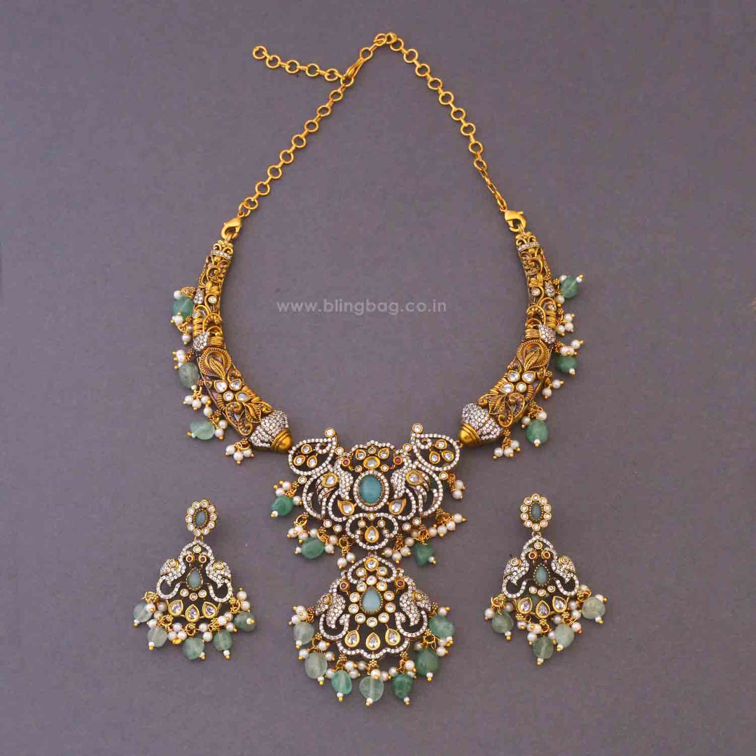 Mint Bellara Hasli Victorian Jewellery Set - New Arrival – Bling Bag