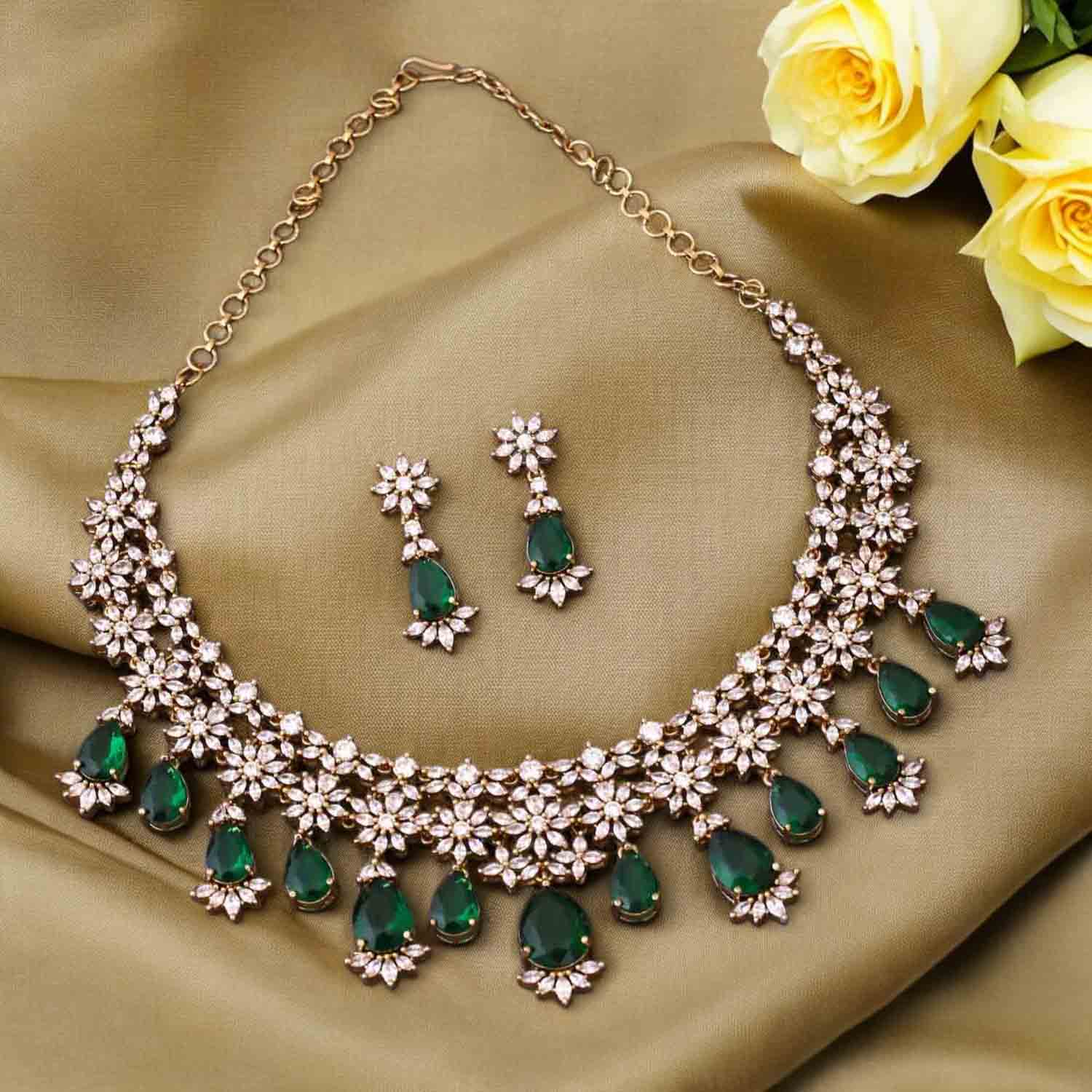 Emerald Gretti Victorian Jewellery Set - New Arrival – Bling Bag