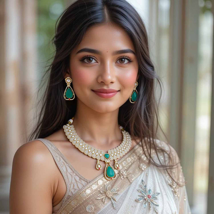 Emerald Serenelle Victorian Jewellery Set - New Arrival – Bling Bag