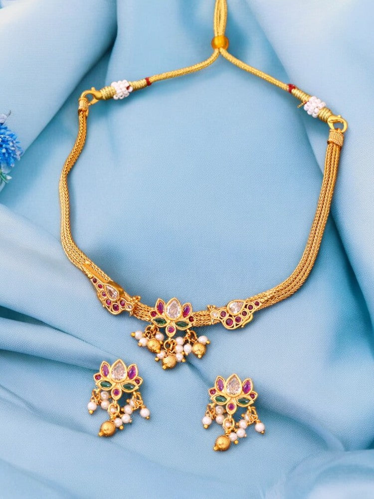 Golden Dorothea Antique Jewellery Set - New Arrival – Bling Bag