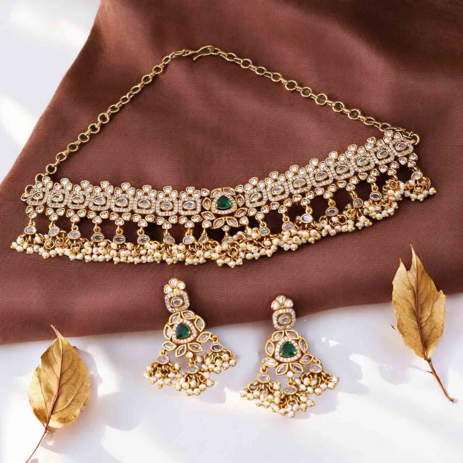 Golden Karlin Victorian Jewellery Set- New Arrival – Bling Bag