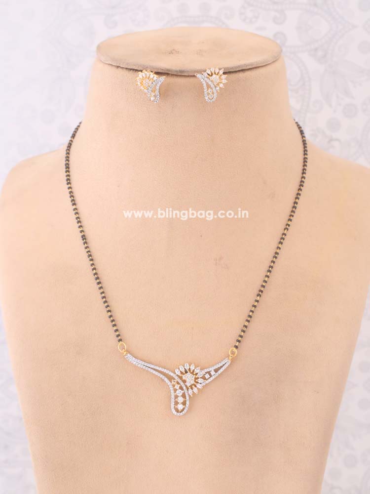 Golden Radha Mangalsutra Set – Bling Bag