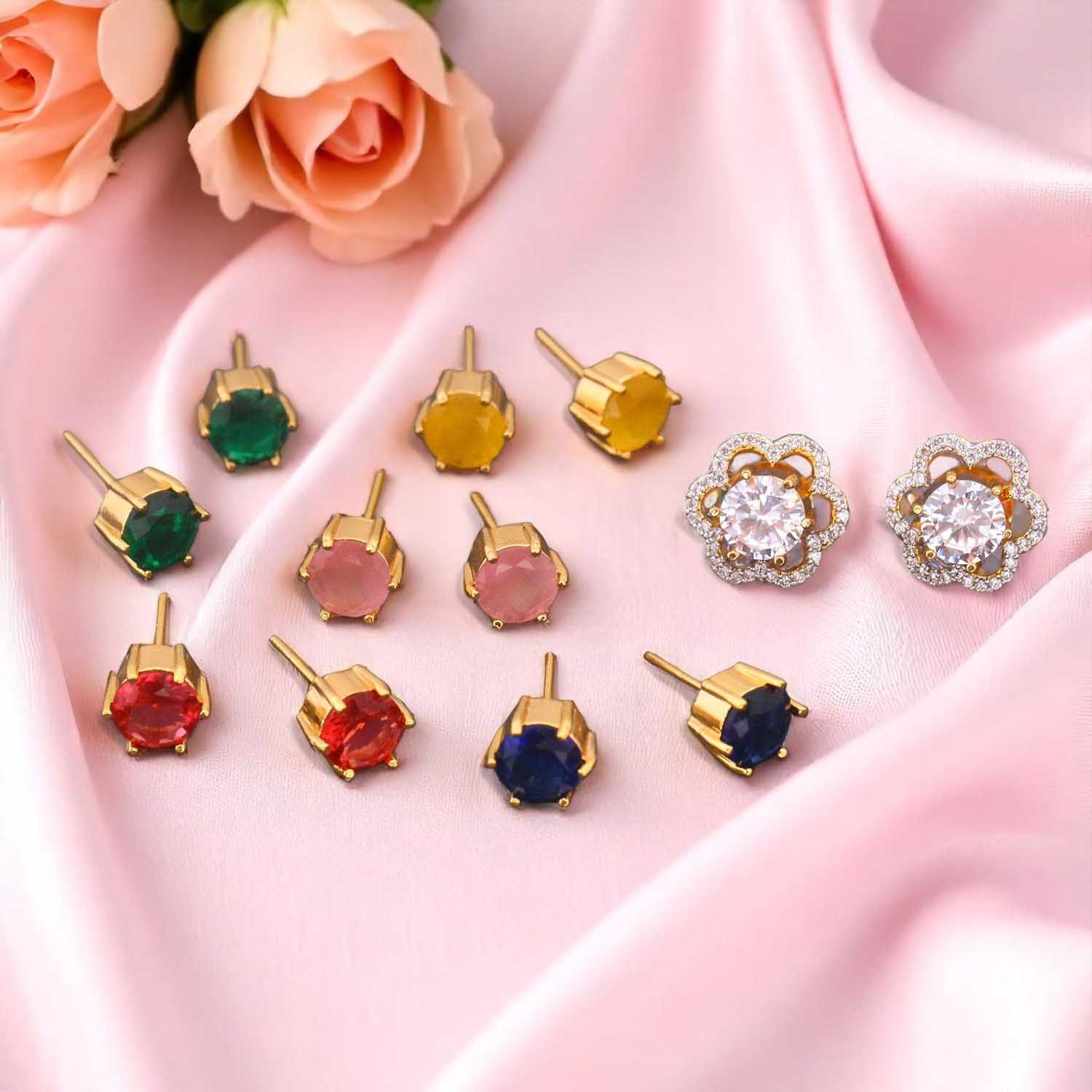 Multicolor Marnie Color Changeable Studs – Bling Bag