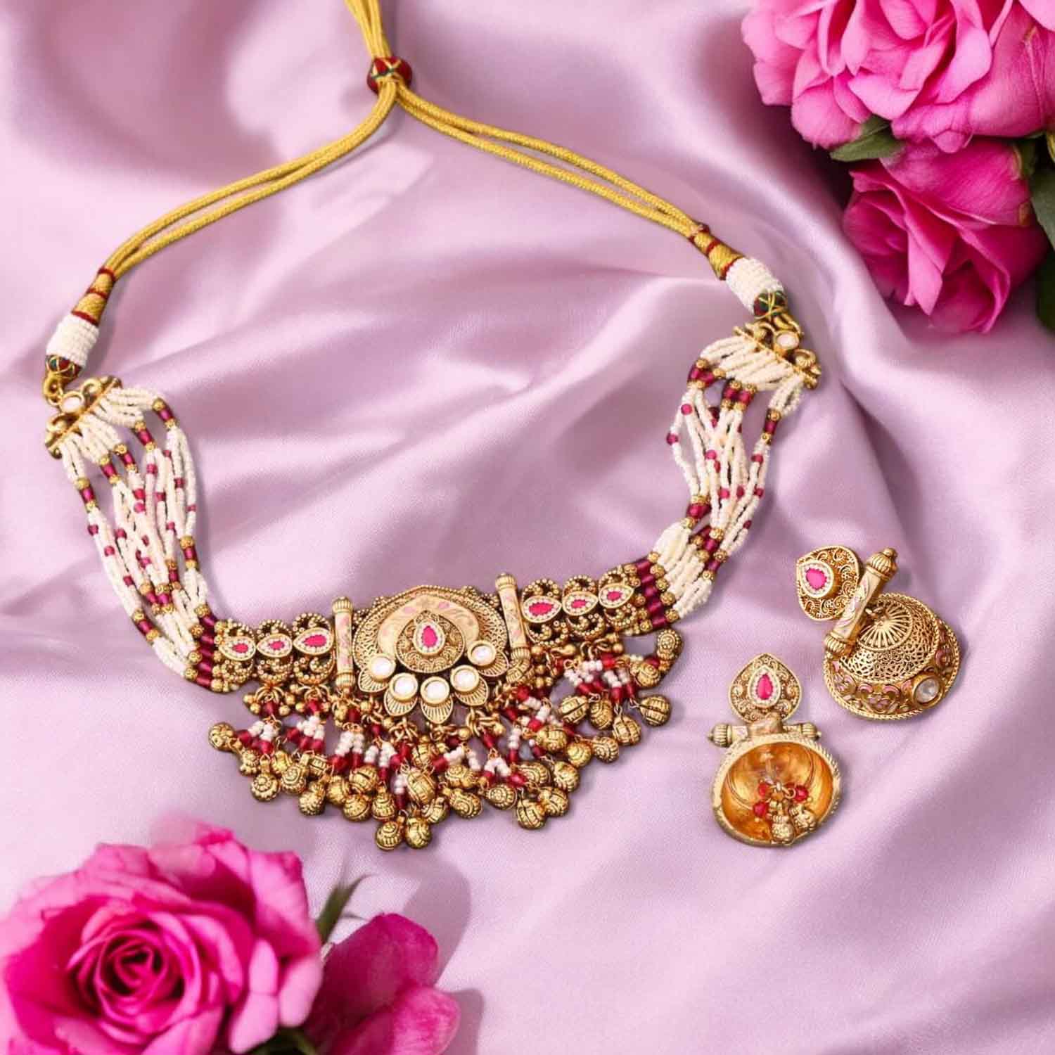 Rani Mahathi Antique Rajwadi Set – Bling Bag