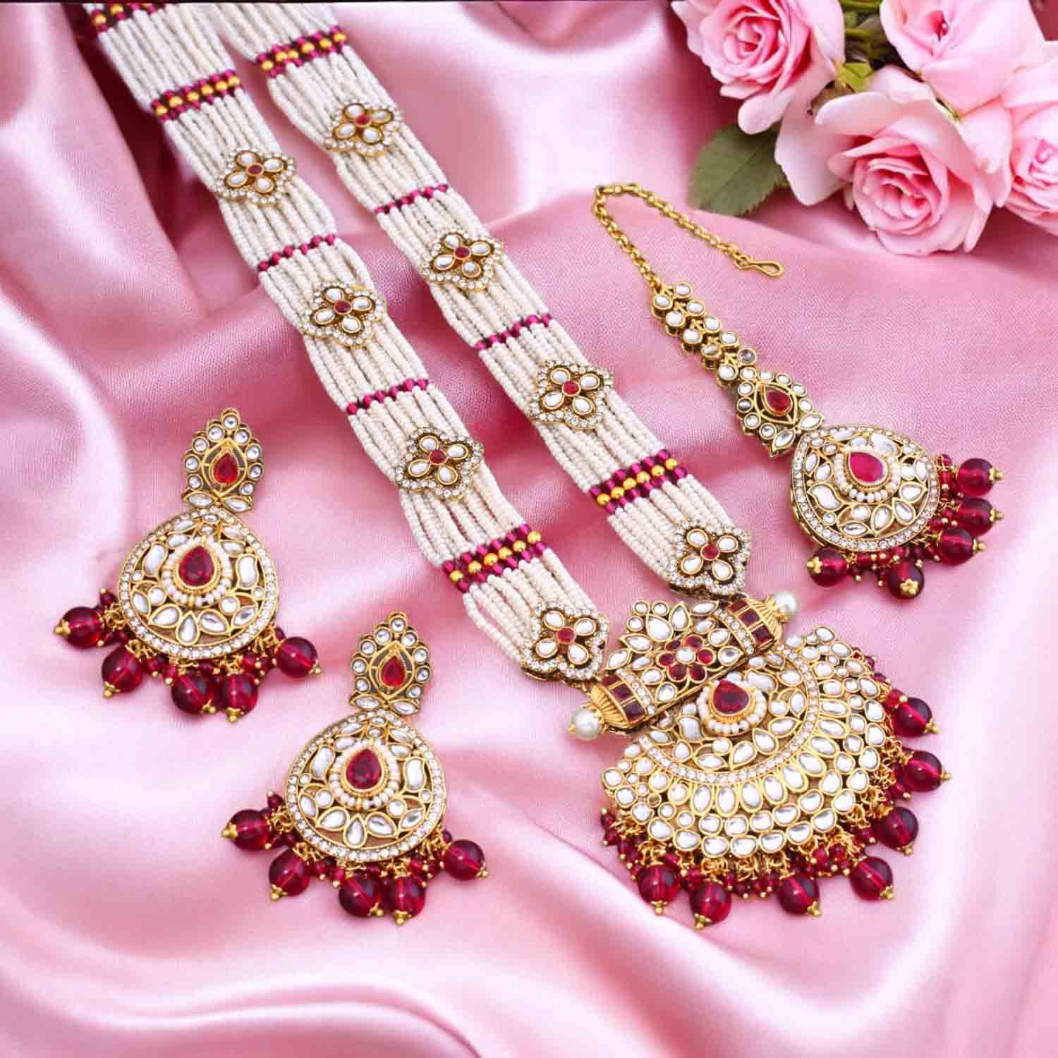 Rani Mansi Kundan Jewellery Set – Bling Bag