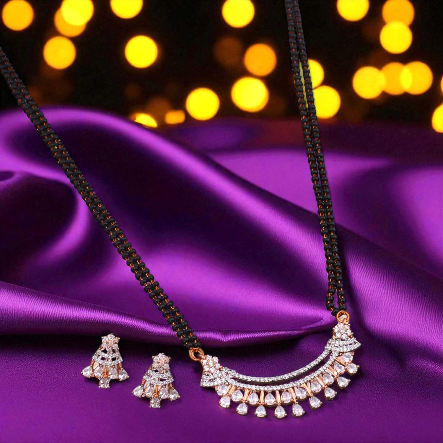 Rose Gold Adeina Mangalsutra Set – Bling Bag
