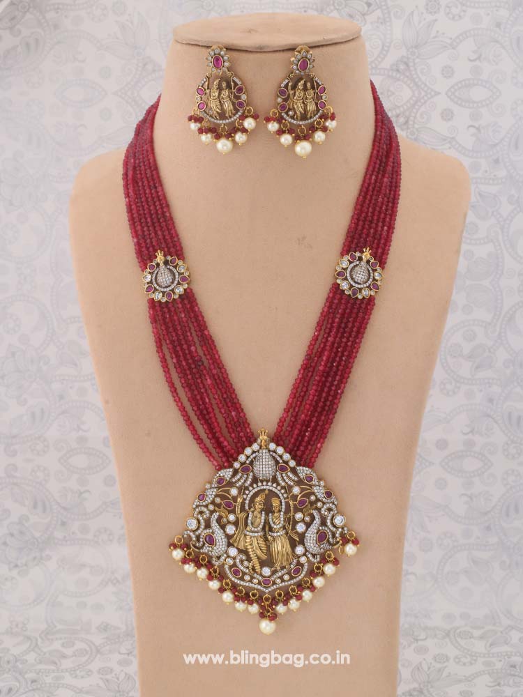 Ruby Radha Krishna Jewellery Set – Bling Bag