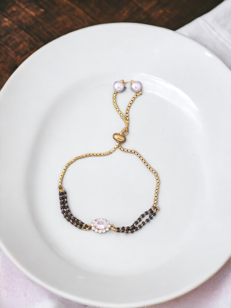 Golden Veda Mangalsutra Bracelet – Bling Bag